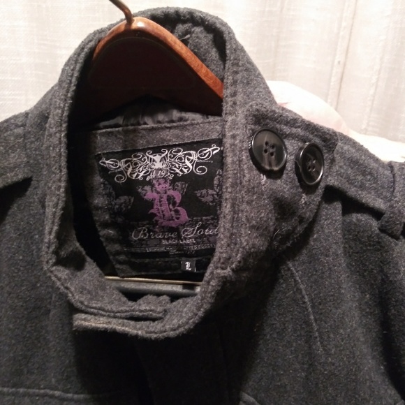 Brave Soul Black Label | Jackets & Coats | Mens Military Style Peacoat ...